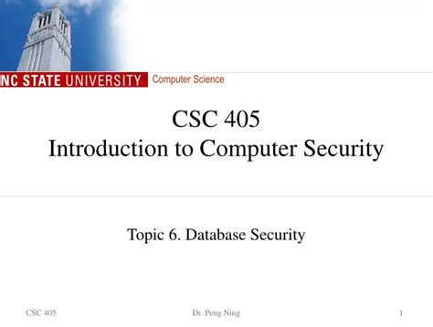 PPT CSC 405 Introduction To Computer Security PowerPoint Presentation