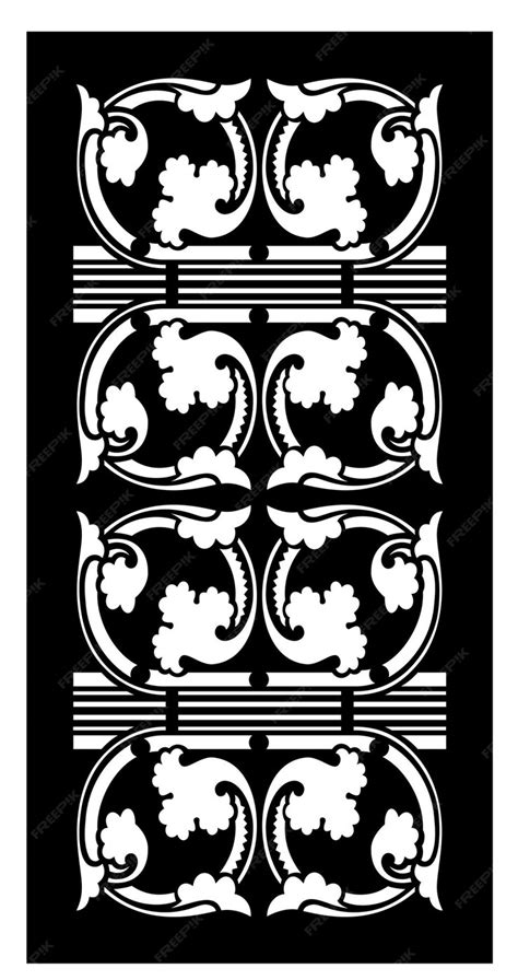 레이저 커팅 도어용 현대 Cnc 도면 Windows 인테리어 파티션 디자인 무료 Dowanload 프리미엄 벡터