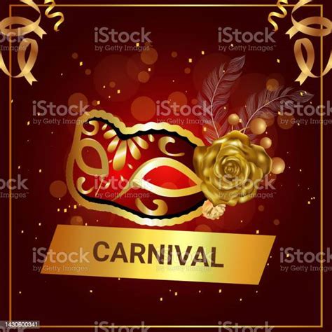 Carnival Brazilian Event Background With Circus Tent With Mask向量圖形及更多事件
