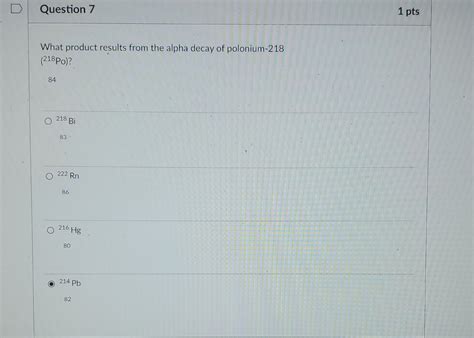 Solved Question 71 PtsWhat Product Results From The Alpha Chegg