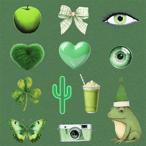 Editable Green Aesthetic Object Design Premium Editable Design Rawpixel