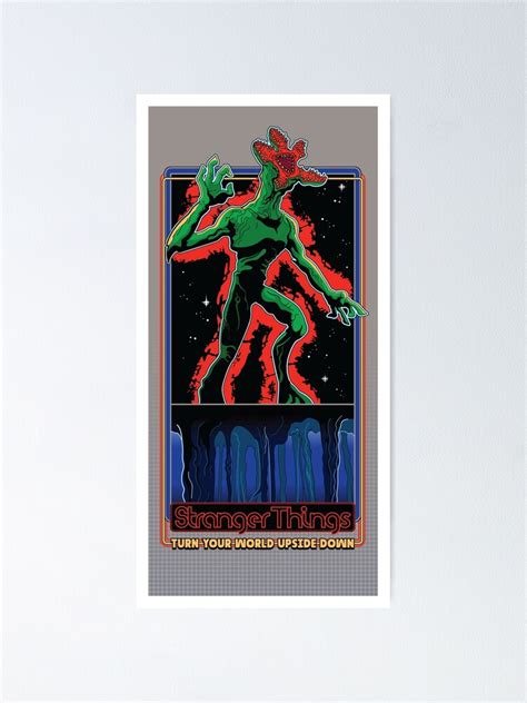 Gamer Things Stranger Things Demogorgon Poster For Sale By Kplawler