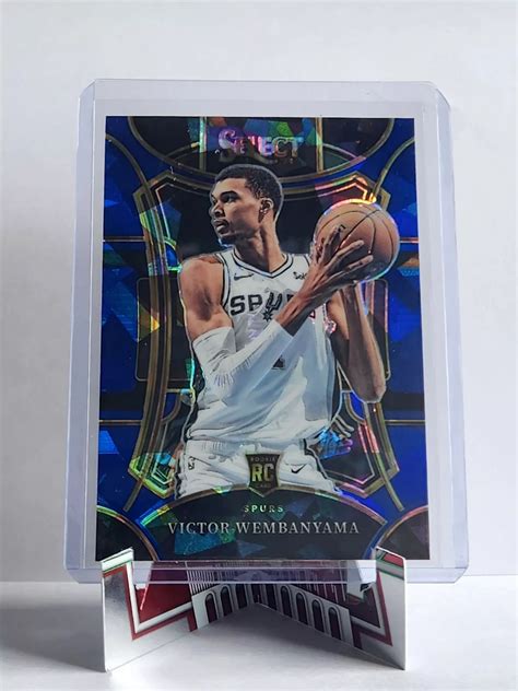Victor Wembanyama Select Mezzanine Blue Cracked Ice RAW Price Guide Sports Card Investor
