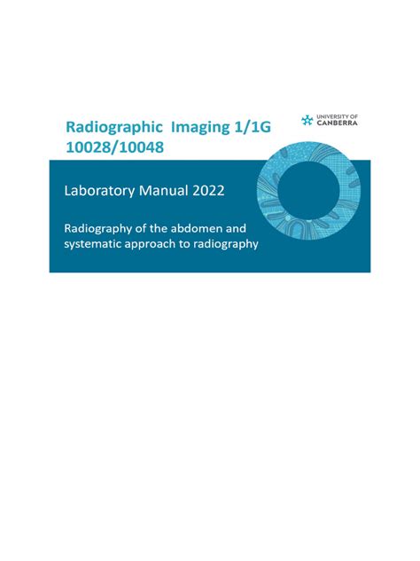 Week 2 Lab 3 Abdomen Pdf Abdomen Radiography