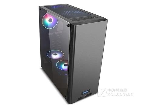 航嘉（huntkey）gs500c黑色机箱（侧透支持atx主板宽体游戏电脑机箱支持长显卡黑化背线烫金脚垫） 中关村在线值买