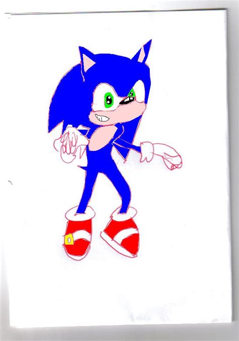 Bad Sonic The Hedgehog Drawing