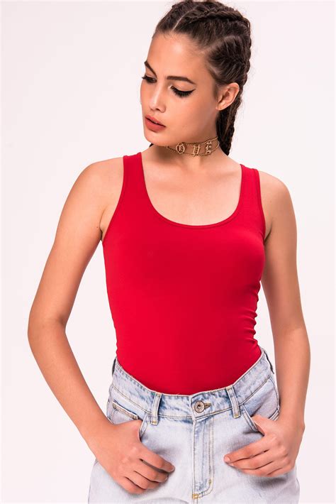 Basic Red Tank Top Tank Tops Red Tank Tops Red Tank