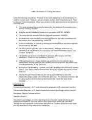 Module 05 Coding Worksheet Docx HIM1126 Module 05 Coding Worksheet