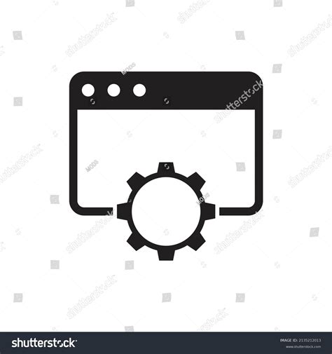 Webpage Browser Tab Icon Design Isolated Stock Vector Royalty Free Shutterstock