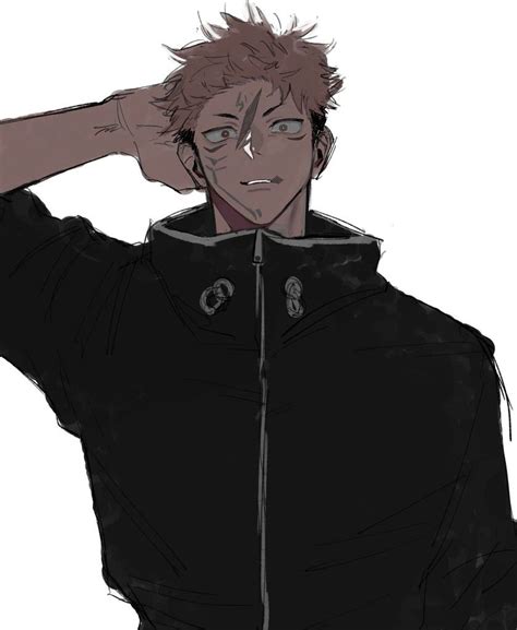 Yuji Itadori Fanart Yuuji Itadori Fanart Itadori Jacket Itadori Bad