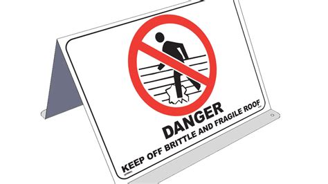 Sd966 Signboard Brittle Roof Kattsafe