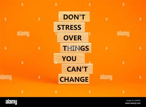 Do Not Stress Symbol Wooden Blocks With Words Do Not Stress Over