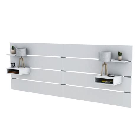 Respaldo De Cama Monet Rc5 Blanco Centro Estant On City