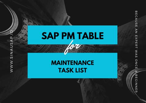 Sap Pm Table For Maintenance Task List Sinau Sap Pm Module