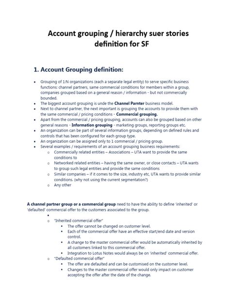 Account Grouping Hierarchy Summary Pdf Account Grouping Hierarchy Summary Pdf