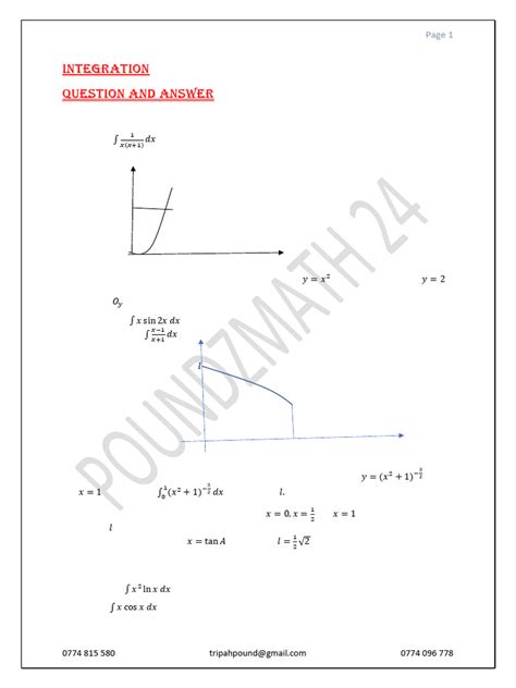 Integration Revision 24 Pdf