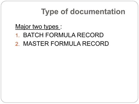 Batch Manufacturing Record Pptx