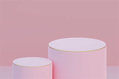3d 렌더링 연단 받침대 또는 빈 공간 배경 최소 플랫폼 3d 제품 모형 제품 프리젠 테이션 3d 렌더링 기하학적 모양 디자인