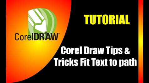 Corel Draw Tips And Tricks Fit Text To Path Corel Draw Tutorials Ifelix Tutorials Youtube