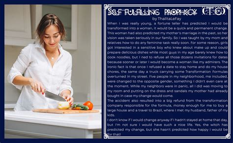 Self Fulfilling Prophecy Tg Caption By Thalitalefay On Deviantart