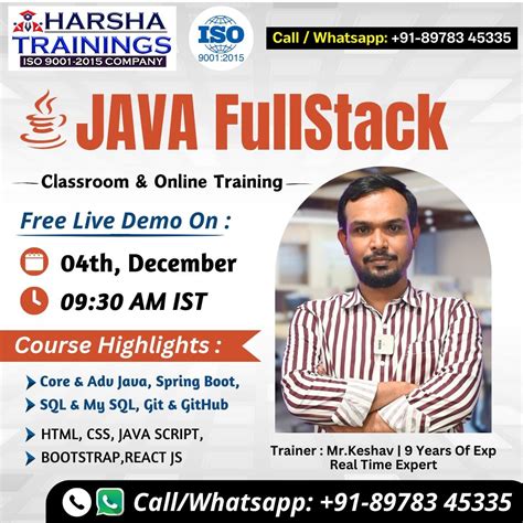 Harsha Pega On Linkedin Harshatrainings Javafullstack Fullstackdevelopment Javaprogramming