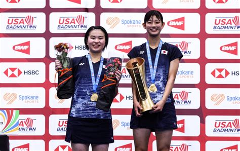 【世界ジュニア2023】田口真彩＆玉木亜弥が女子ダブルスで世界一に輝く！＜個人戦・最終日結果＞ バドスピ Badminton Spirit