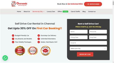 Onroadz Car Rental Semmancheri Chennai Ourcities In