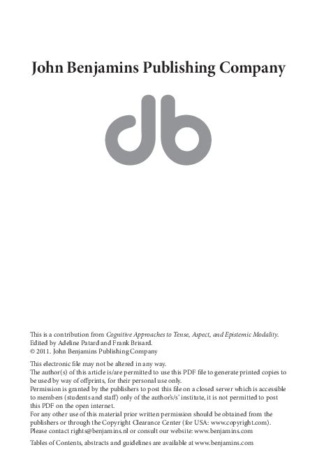 Pdf The Definition Of Modality