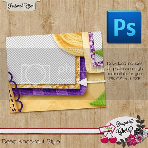 My Life On Scrapbooks Deep Knockout Tutorial And A Freebie