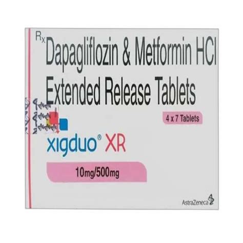Xigduo Xr 100500 Mg Tab Packaging Size 7 Tablet Er In 1 Strip At Rs