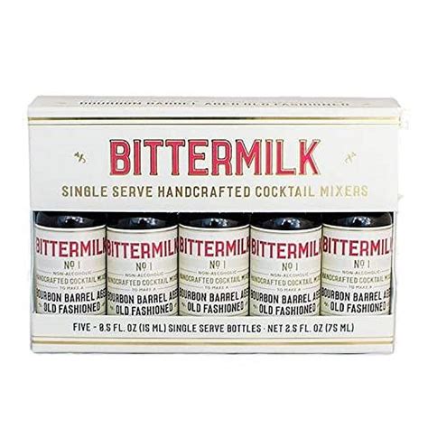 Bittermilk Single Serve No1 Bourbon Barrel Aged Old Fashioned Mix 5