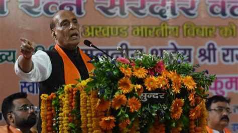 2024 Lok Sabha Polls Rajnath Singh Hits Campaign Trail In Lucknow