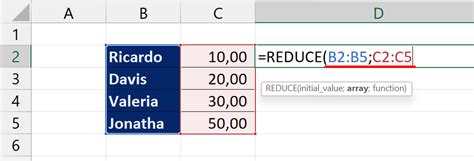 Função Reduce Como Usar Com Exemplo Prático No Excel 365 Ninja Do Excel