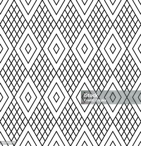 Abstract Seamless Geometric Diamonds Pattern And Texture Stock Illustration Download Image Now