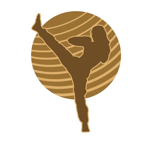 Female Martial Arts Fighter Vector Silhouette 13317820 Vector Art At