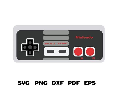 Nintendo Nes Controller Svg Png Dxf Cricut Sticker Etsy
