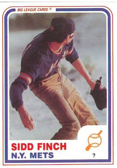 The Legend Of Sidd Finch Justbats