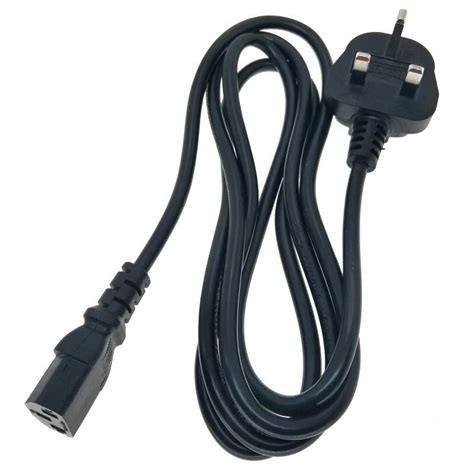 Uk Plug To Iec C13 Power Cord Cable Length 1 8m 0 Grandado