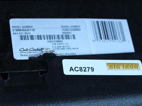 2011 Cub Cadet Volunteer 4x4 UTV Transportation BigIron