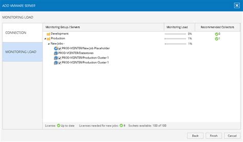 step 6 review monitoring jobs and load veeam mp for vmware user guides