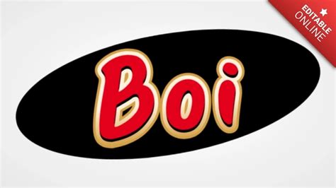 Boi Mars Logo Text Effect Generator