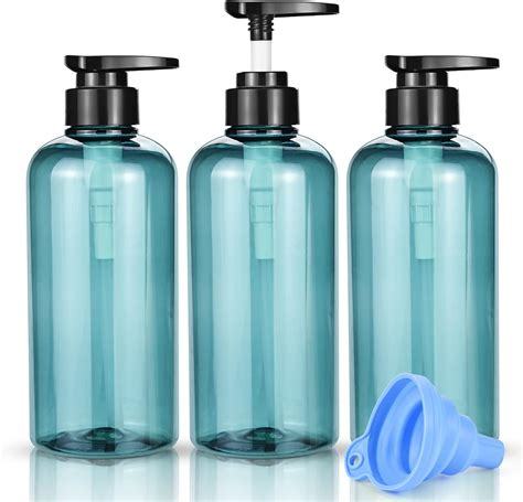 3 Pack 500ml17oz Empty Shampoo Bottles Soap Dispenser Bottle