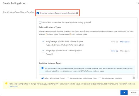 How Do I Use A Launch Template To Configure Multiple Instance Types For A Scaling Group Auto