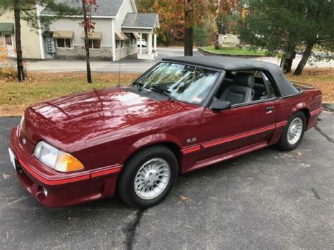 1987 Ford Mustang 5 0 Fox Body Convertible Classic Ford Mustang 1987