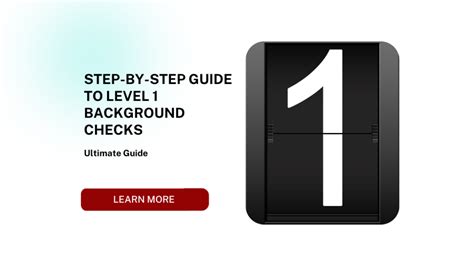 Step By Step Guide To Level 1 Background Checks Precise Hire