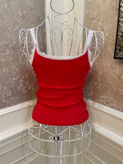 Sweetheart Princess Red Strawberry Rabbit Camisole Top Sugarplum Store