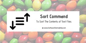 Unix Sort Command With Syntax Options And Examples