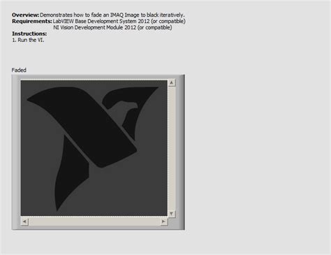 incrementally fading an imaq image using labview ni community