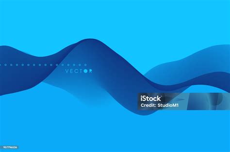 추상적인 배경입니다 동적 효과입니다 미래 기술 스타일입니다 모션 벡터 일러스트입니다 추상적인에 대한 스톡 벡터 아트 및 기타 이미지 추상적인 산 파도 패턴 Istock