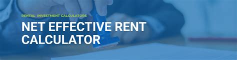 Net Effective Rent Calculator Weekend Landlords